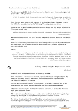 TPM-6 Inspection SEISO in Jishu-Hozen and the Effect of SEISO activity ...