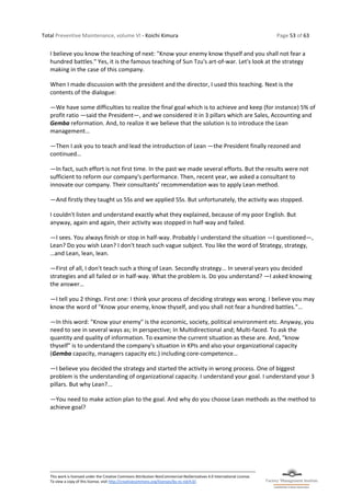 TPM-6 Inspection SEISO in Jishu-Hozen and the Effect of SEISO activity ...
