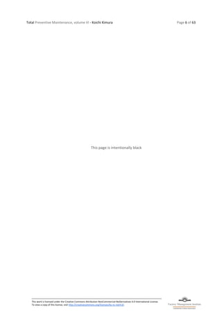 TPM-6 Inspection SEISO in Jishu-Hozen and the Effect of SEISO activity ...