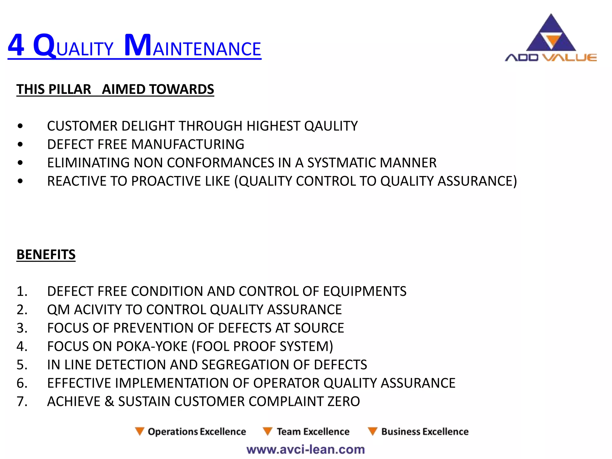Total Productive Maintenance (TPM) Basics - ADDVALUE - Nilesh Arora | PPTX