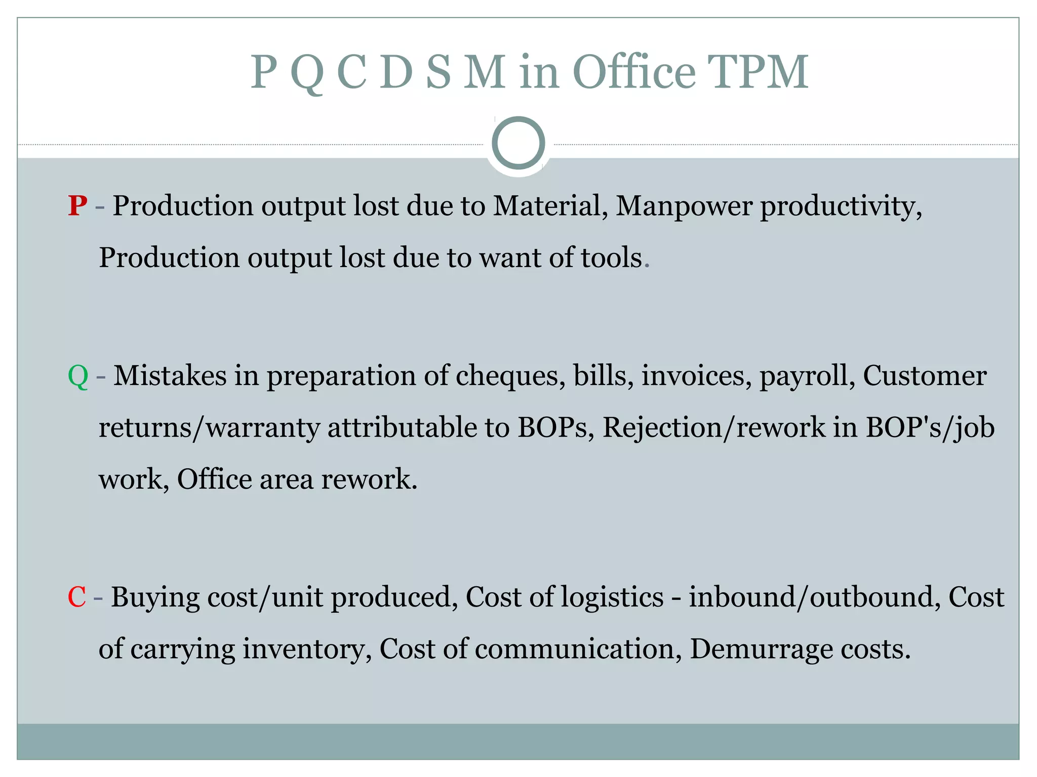 TPM 8 Pillars | PPT