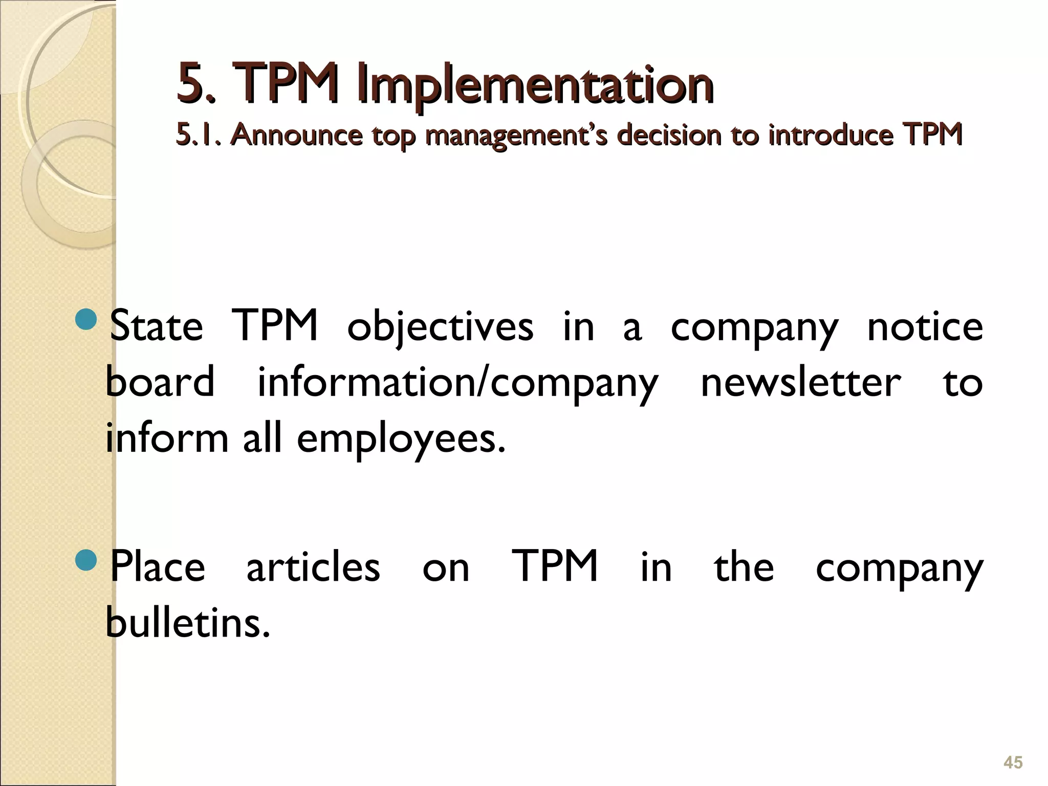 Tpm total productive maintenance | PPT