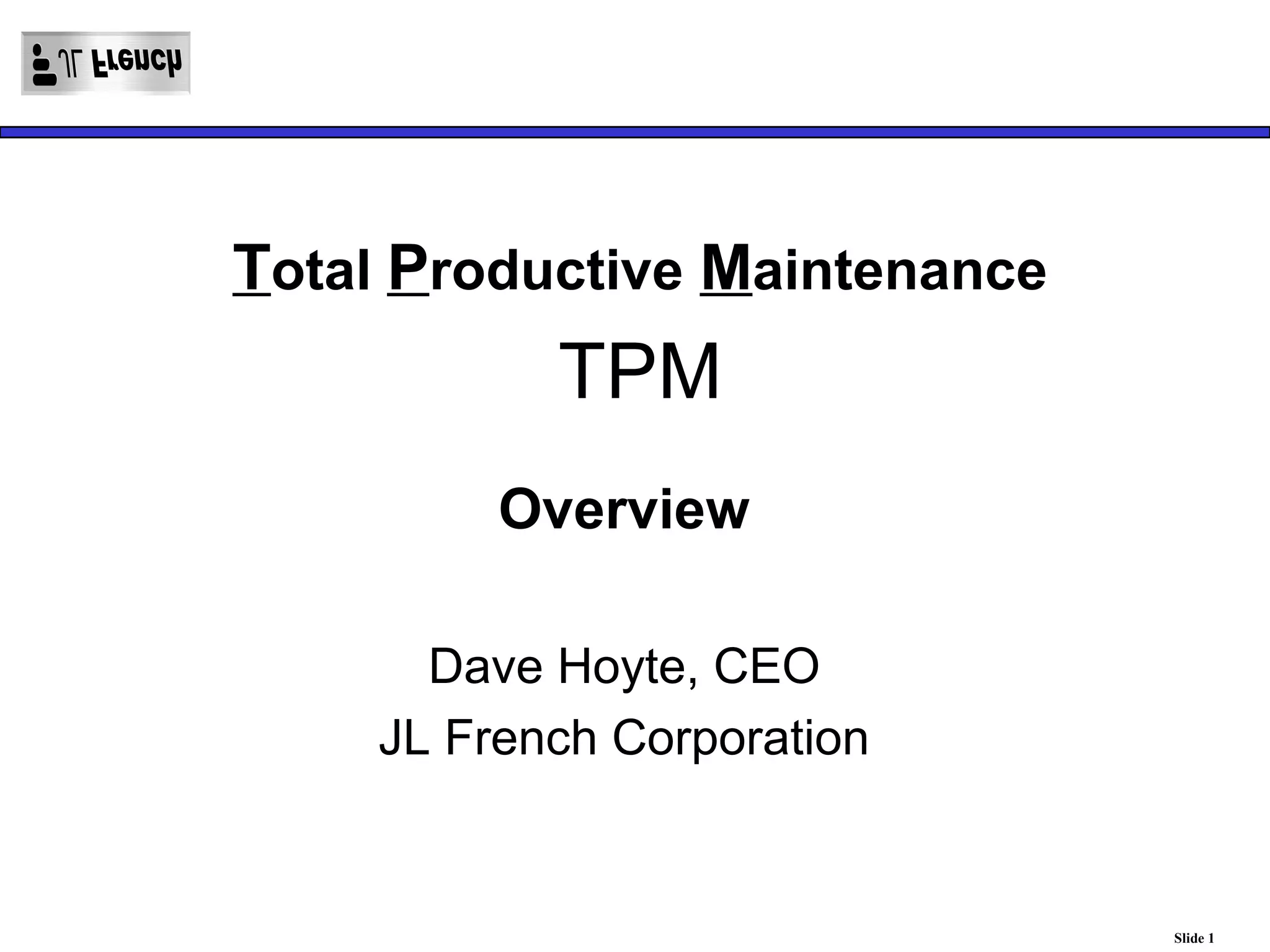 Tpm training | PPT