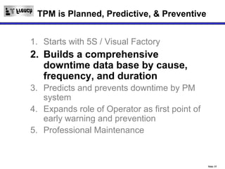 Tpm training | PPT
