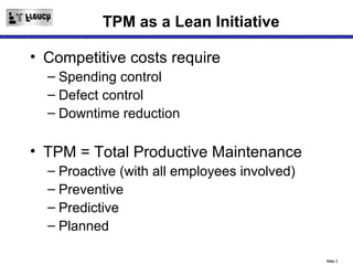 Tpm training | PPT