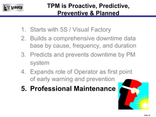 Tpm training | PPT