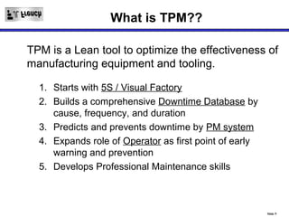 Tpm training | PPT