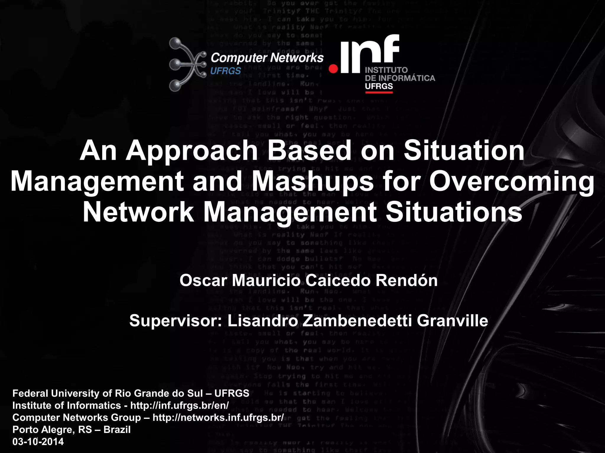 An Approach Based on Situation Management and Mashups for Overcoming ...