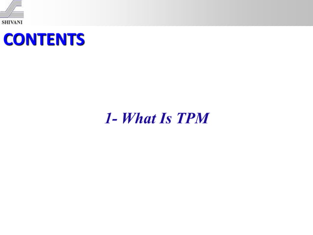 Tpm basic | PPT