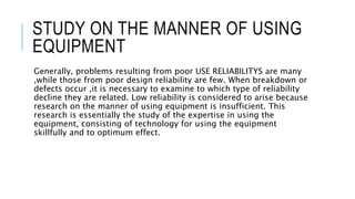 Tpm Equipment Reliability Engineering | PPTX
