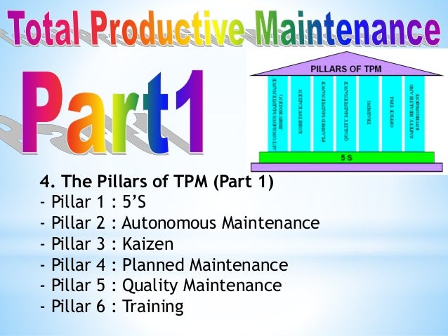 Total Productive Maintenance (TPM) for EVERTS 20Aug2018