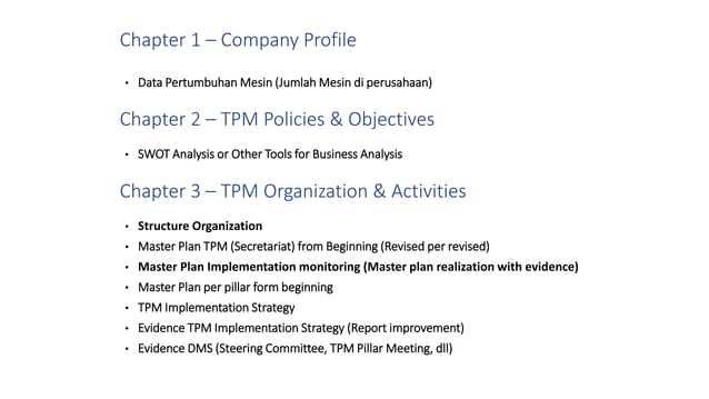 TPM Excellence Award - JIPM requirement .pptx | Business | Business and ...