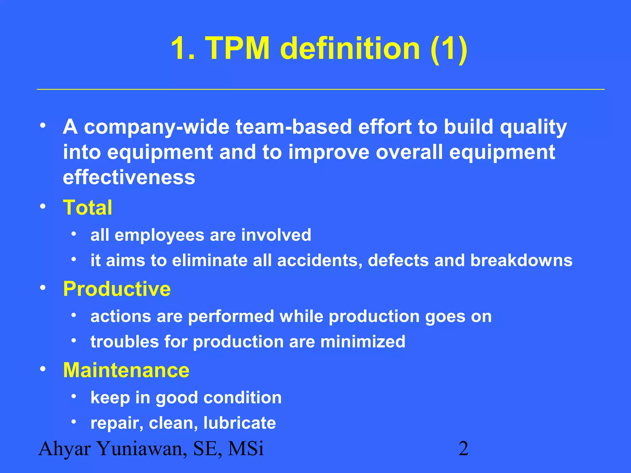 Tpm guide | PPT