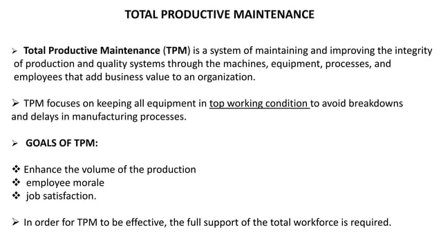 Tpm implementation oee increment | PPTX