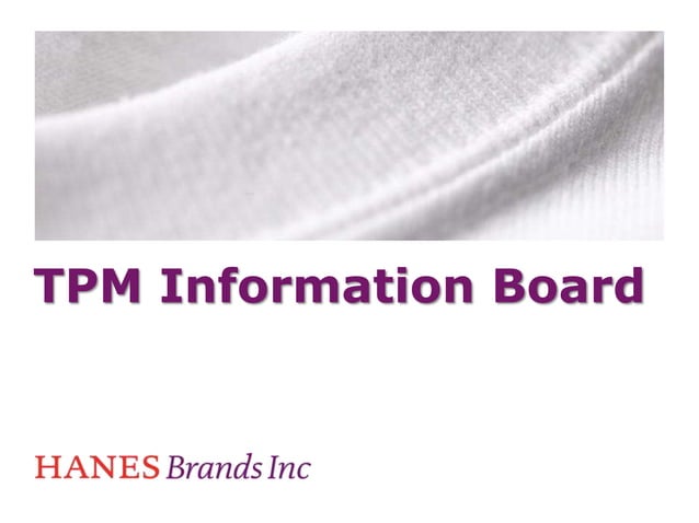 tpm information board.pptx | Technology & Computing