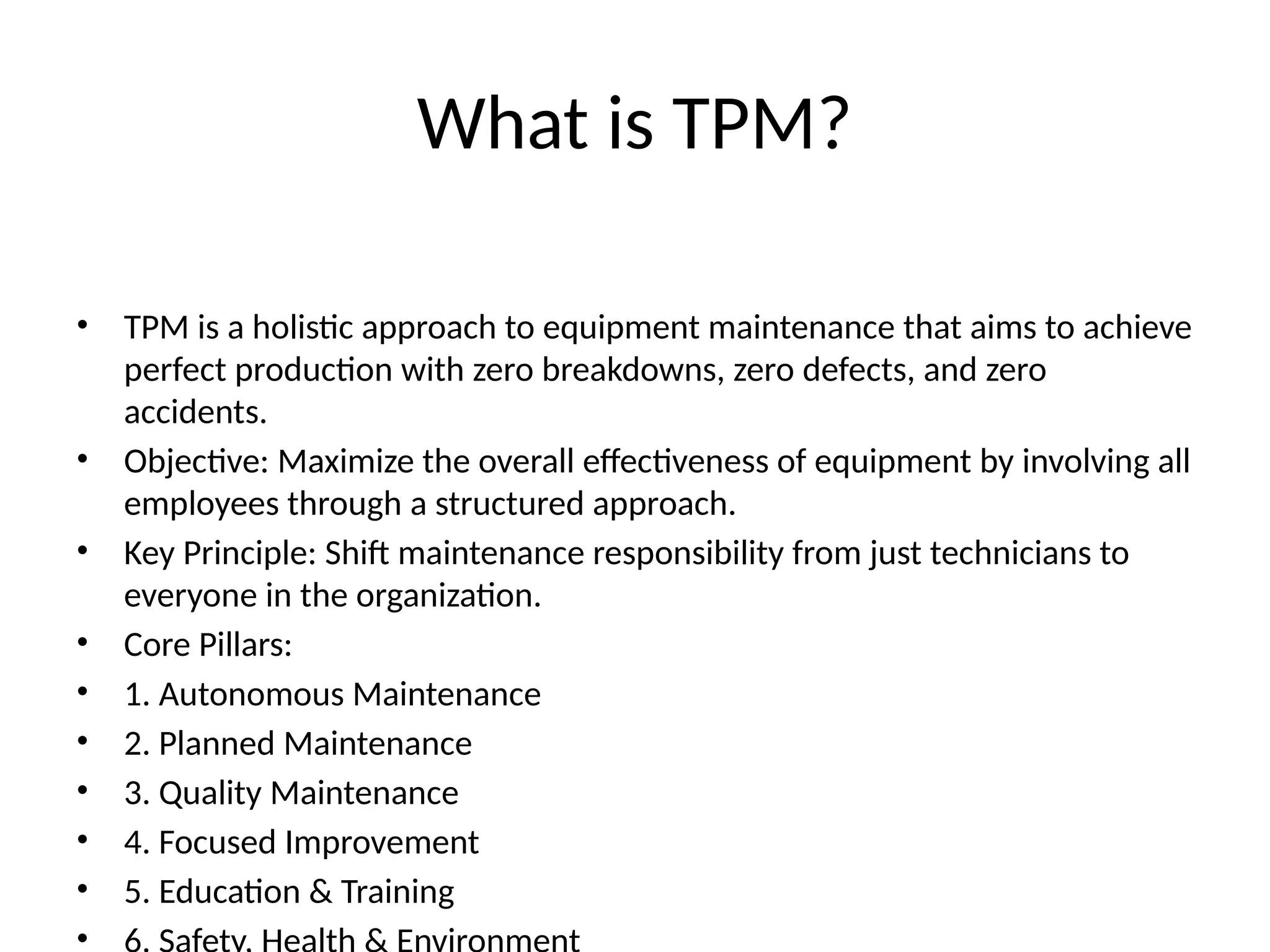 TPM_Introduction in an industrial setting | PPTX