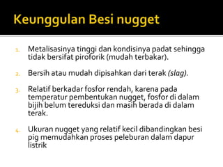 pengolahan bijih besi dengan itmk3 | PPTX