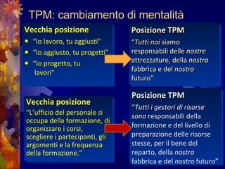 TPM e risorse umane | PPT