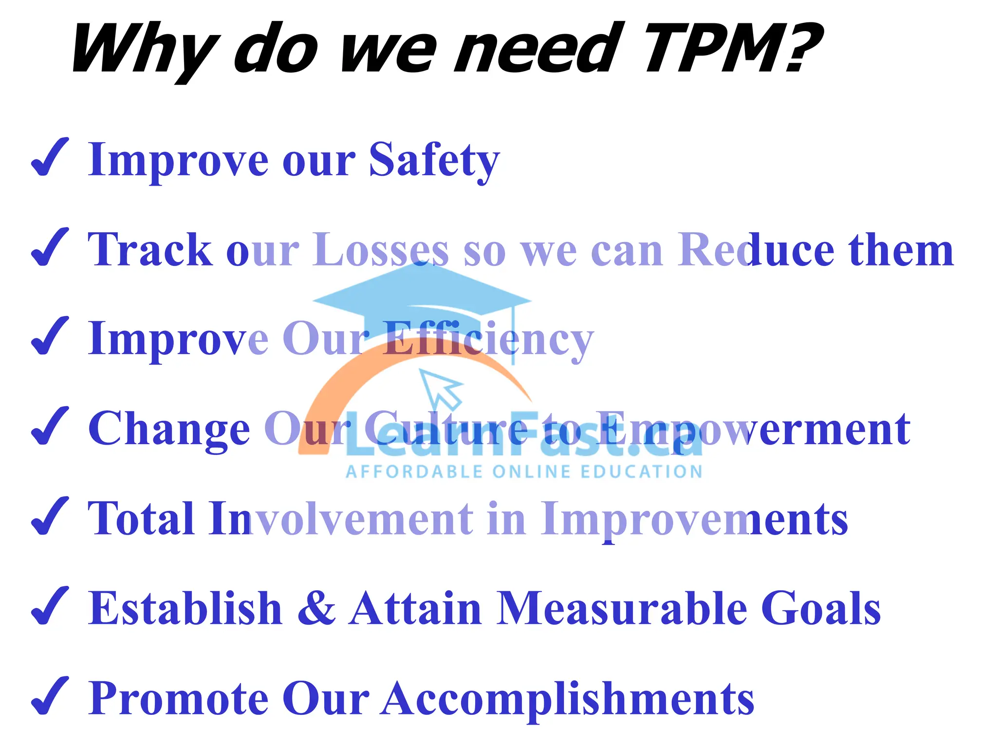 TPM Overview is there to study for early graduates and Implement ...