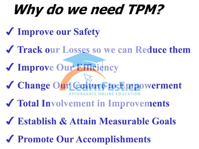 TPM Overview is there to study for early graduates and Implement ...