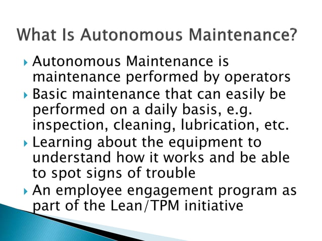 TPM Overview and AM Workshop | PPTX