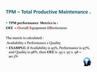 Tpm performance measure | PPTX