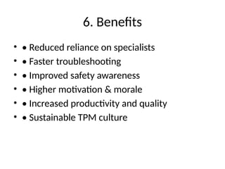 TPM_Pillar7_Training, pillars of tpm in engineering | PPTX