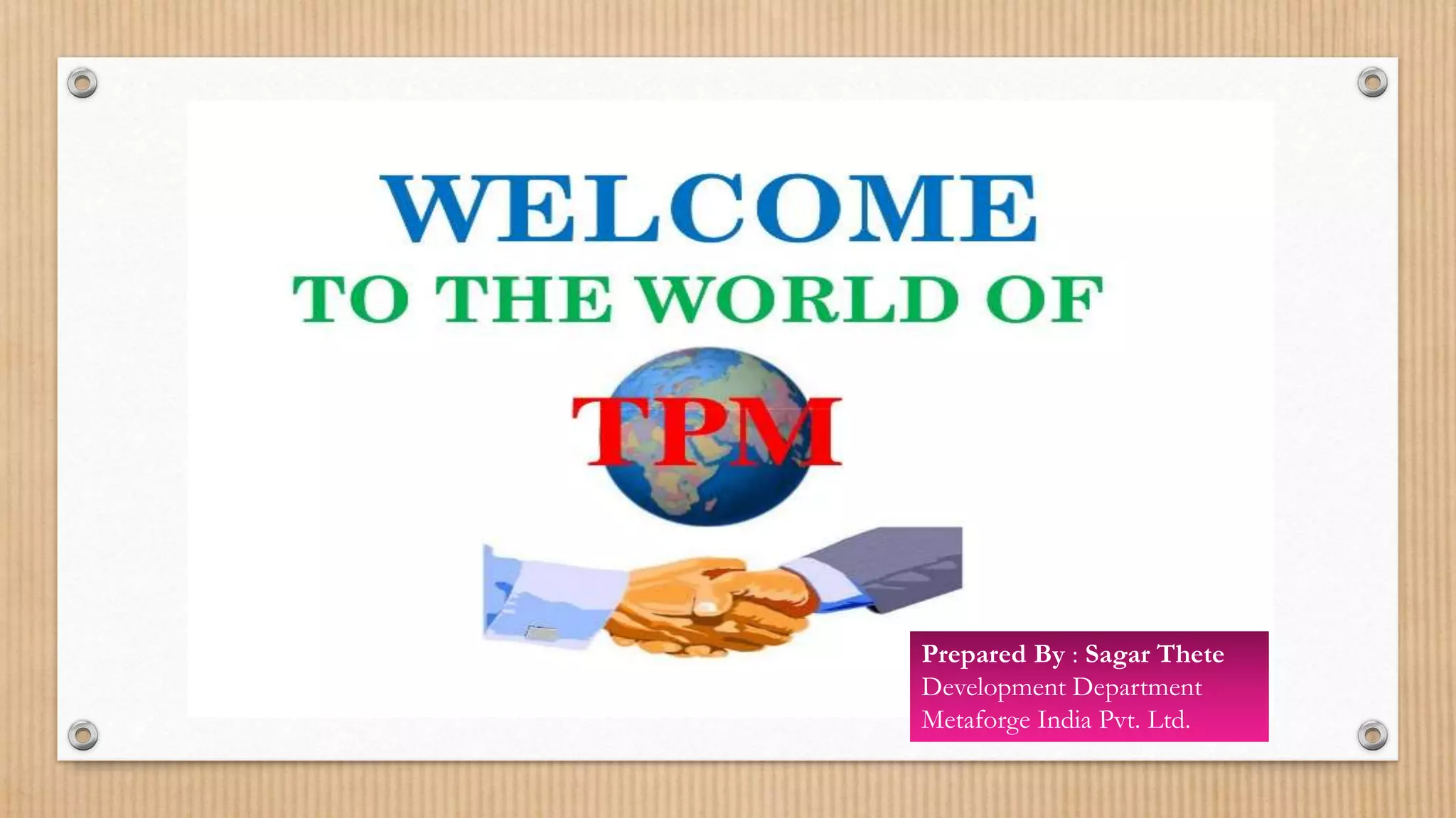 Tpm presentasion in marathi | PPTX