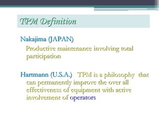 Tpm presentation by kaungnyunt | PPTX | Business and Finance