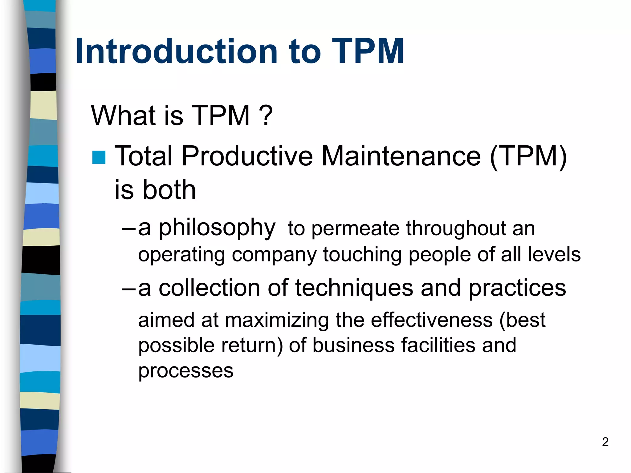 tpm principles 1.ppt | Business | Business and Finance