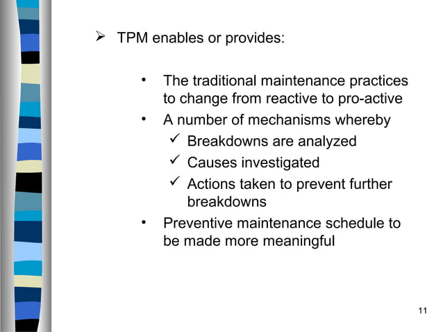 Tpm principles and concepts | PPT