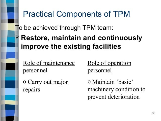 Tpm principles and concepts
