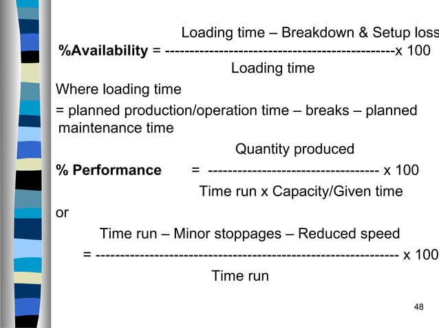 Tpm principles and concepts | PPT | Business | Business and Finance