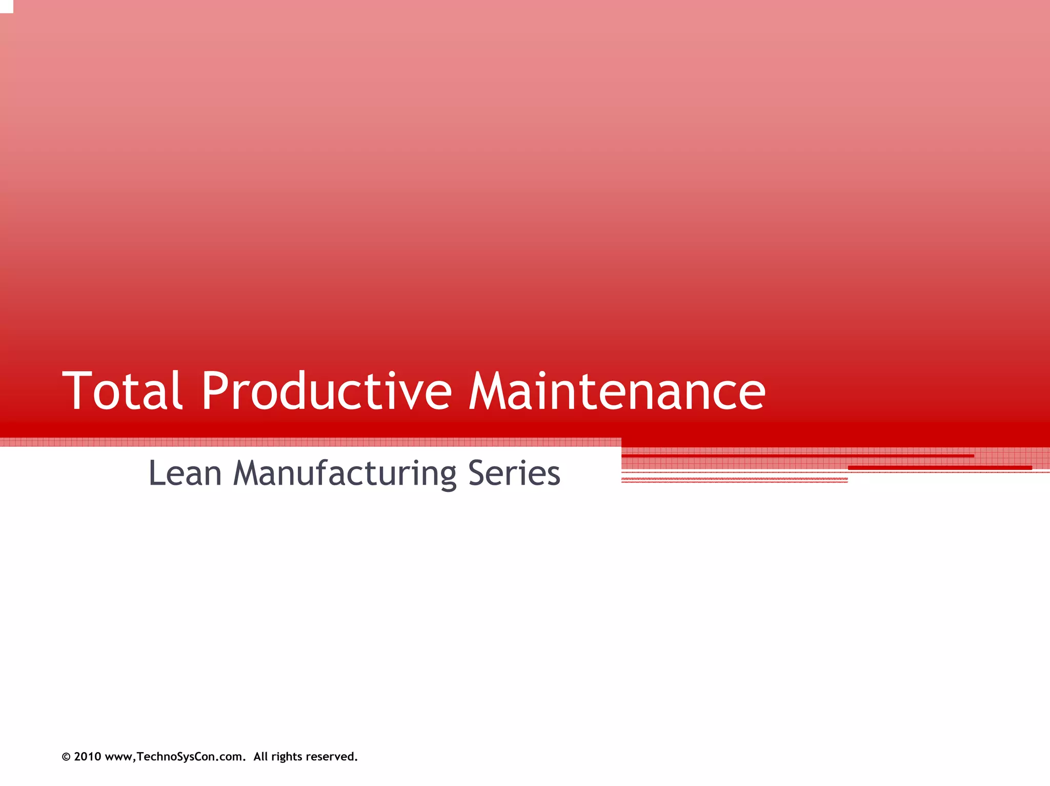 Total Productive Maintenance (TPM) | PPT