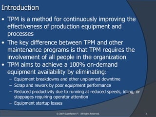 TPM_sample | PPT | Business | Business and Finance