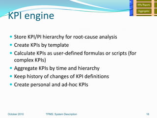 Telecom Performance Management System: Overview | PPTX