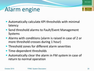 Telecom Performance Management System: Overview | PPTX