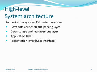 Telecom Performance Management System: Overview | PPTX