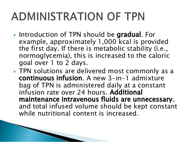 Tpn Administration