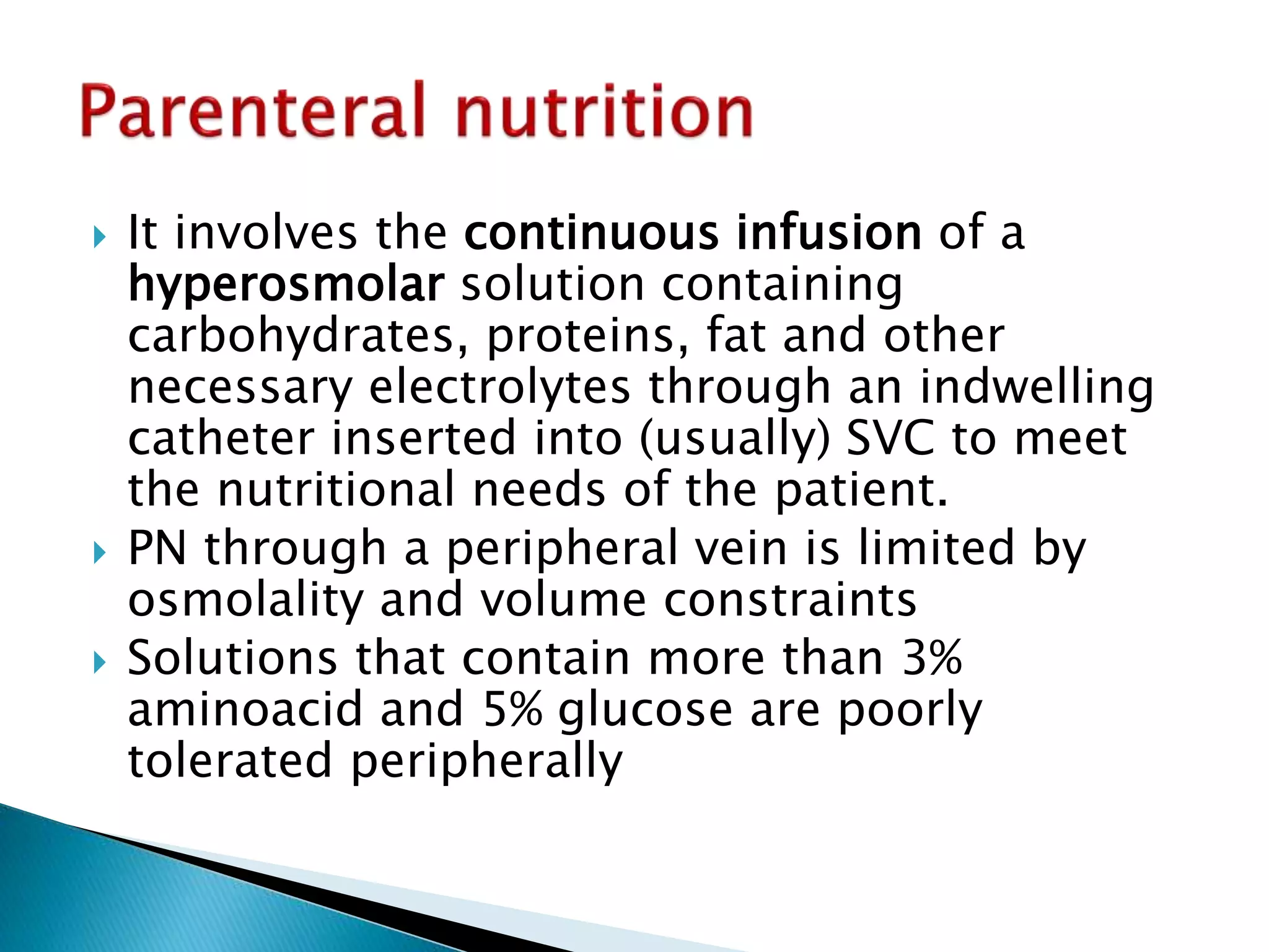 Total Parenteral Nutrition (TPN) | PPTX