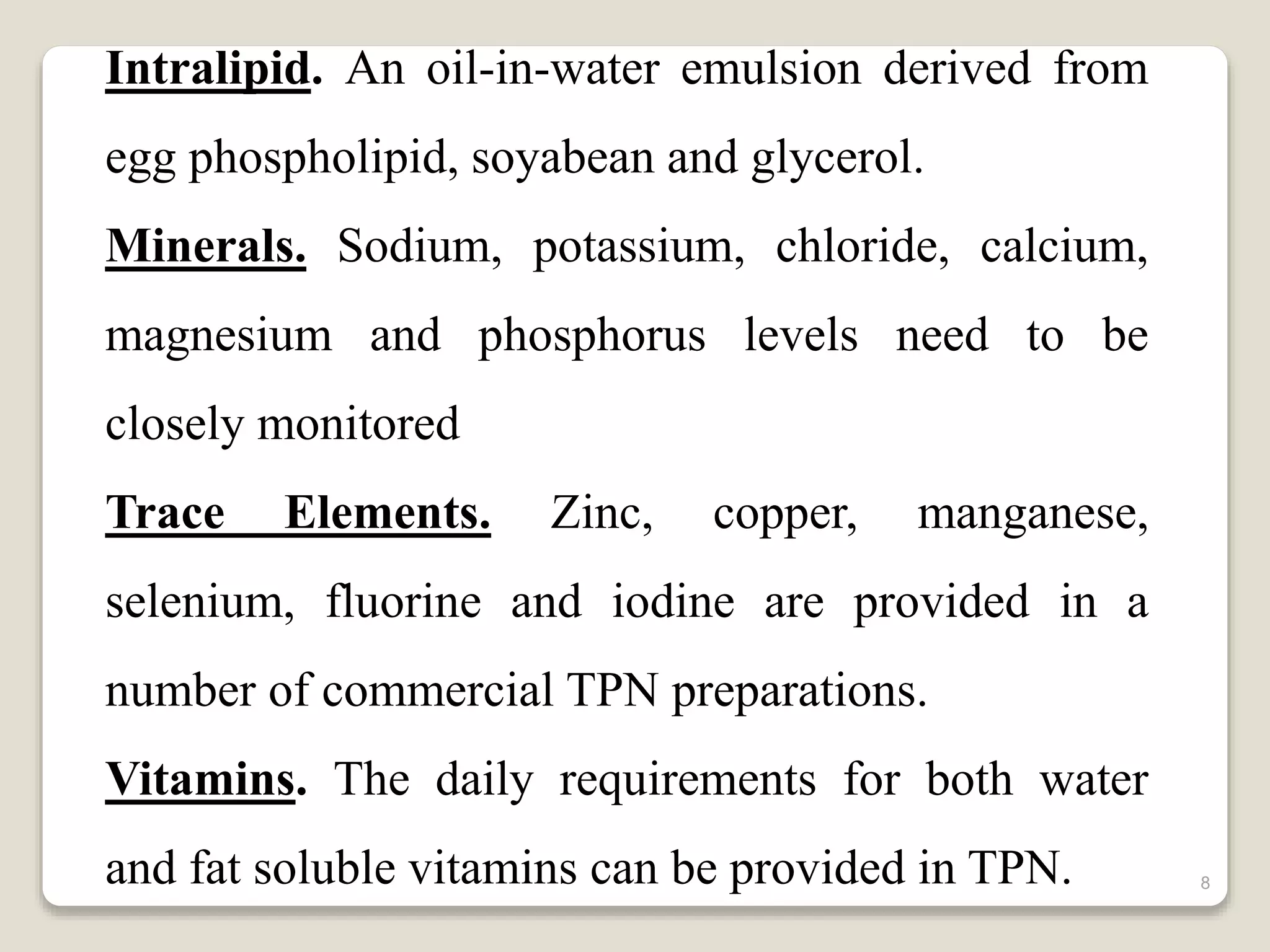 Total Parenteral Nutrition | PPT
