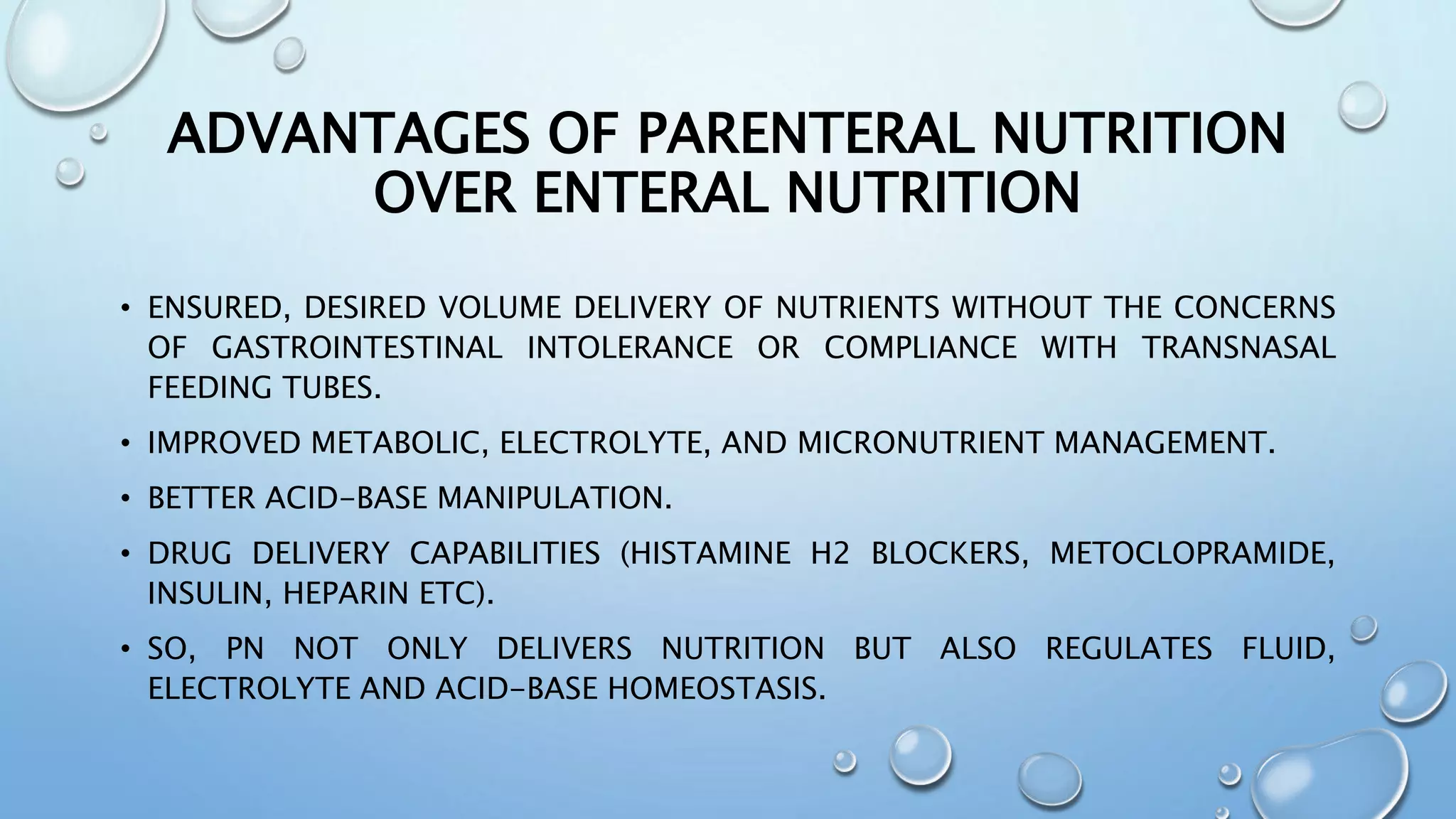 Total parentral nutrition in cardiac surgery | PPTX