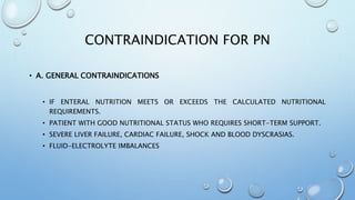 Total parentral nutrition in cardiac surgery | PPTX