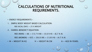 Total parentral nutrition in cardiac surgery | PPTX