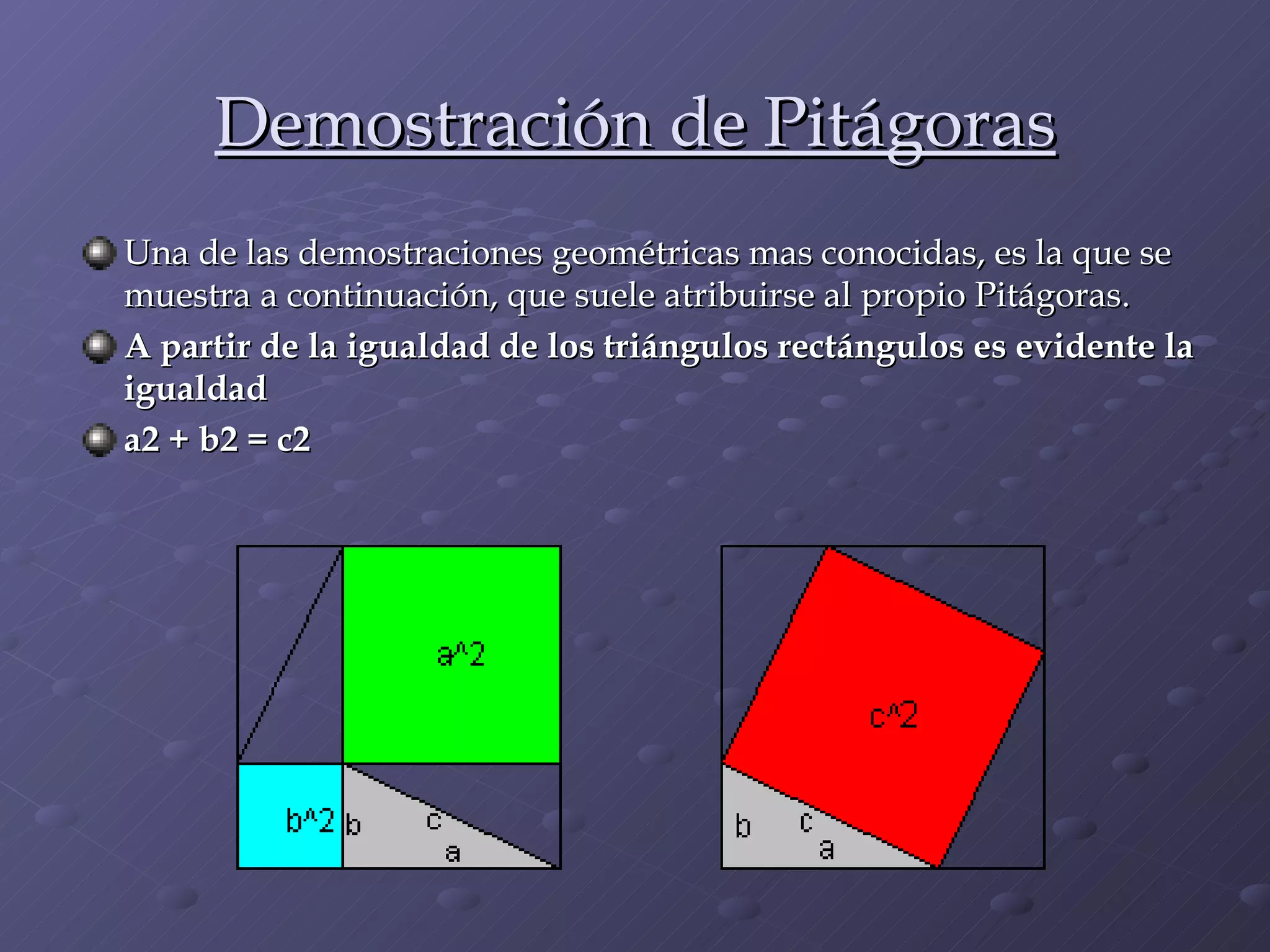 Demostraciones del Teorema de Pitágoras | PPS