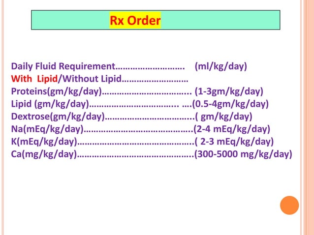 TPN Calculations (1).pptx | Digestive Disorders | Diseases and Conditions