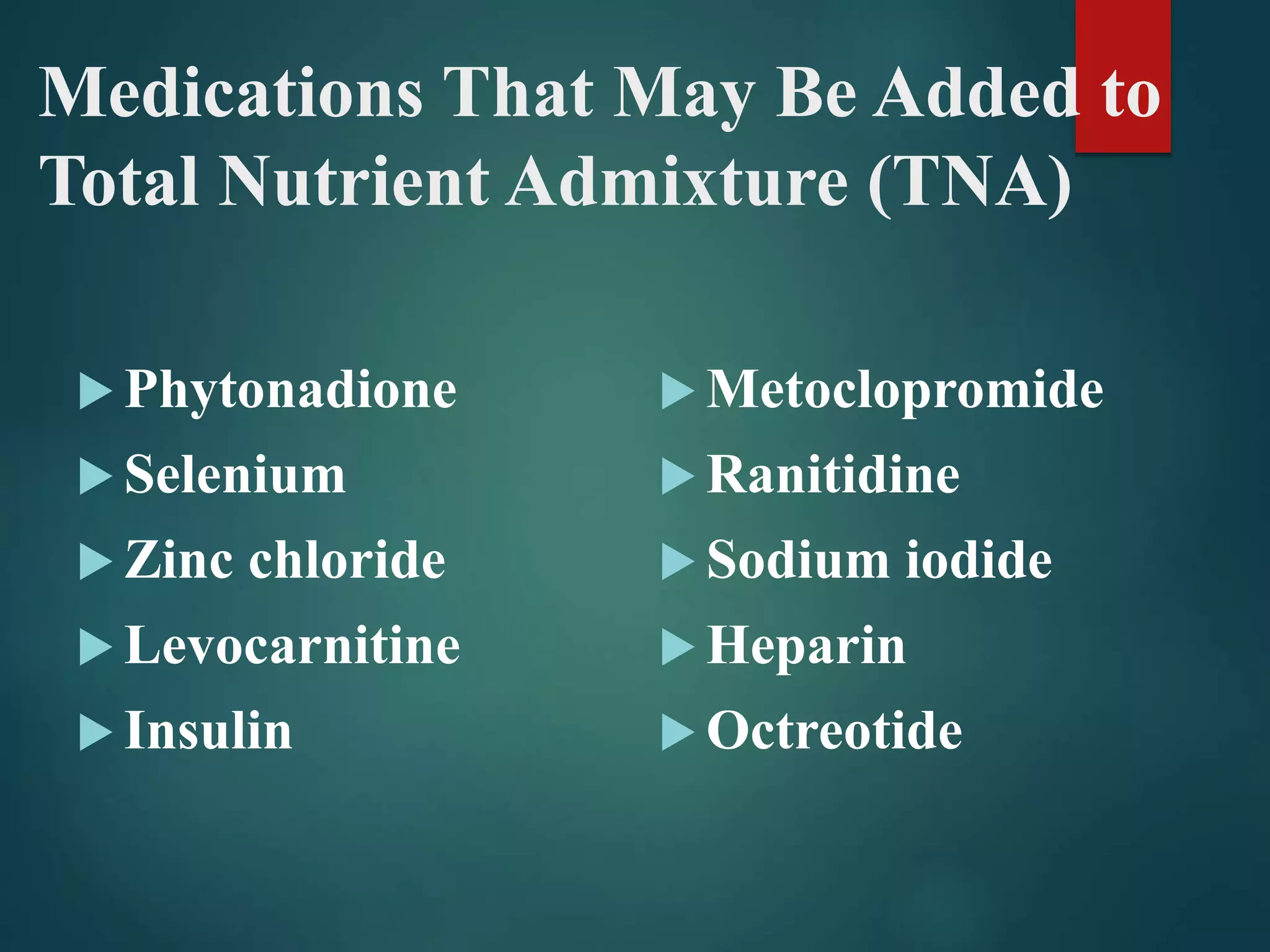 Total Parenteral Nutrition | PPTX