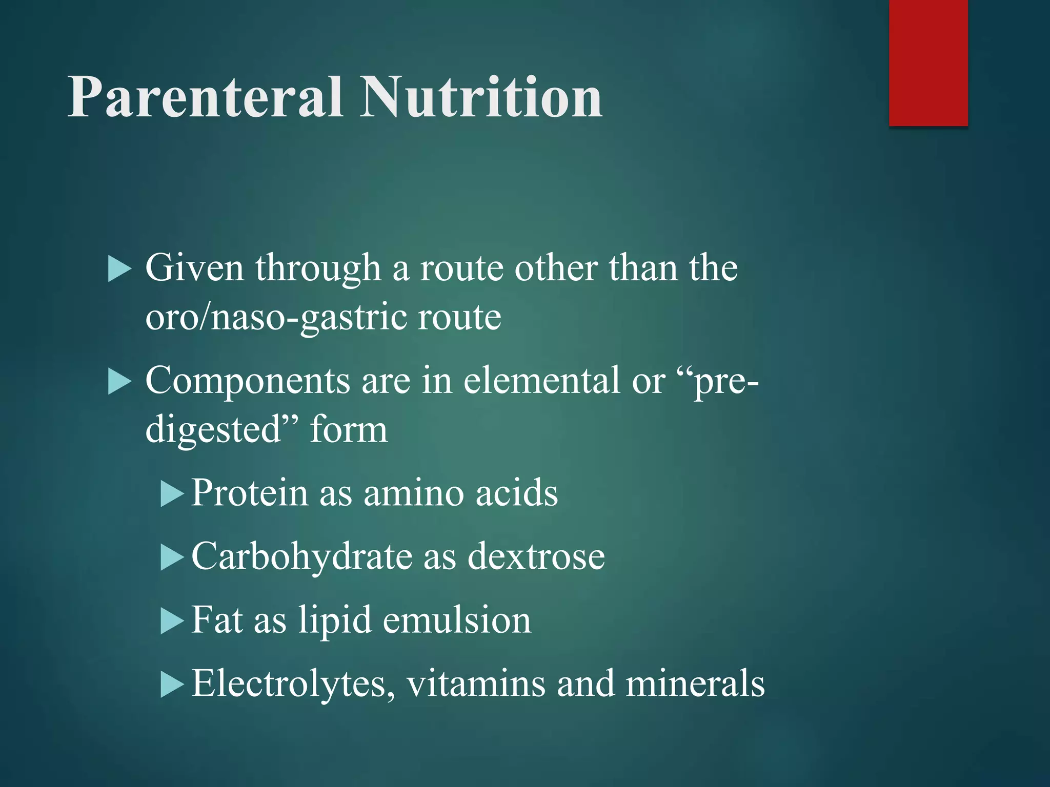 Total Parenteral Nutrition | PPTX