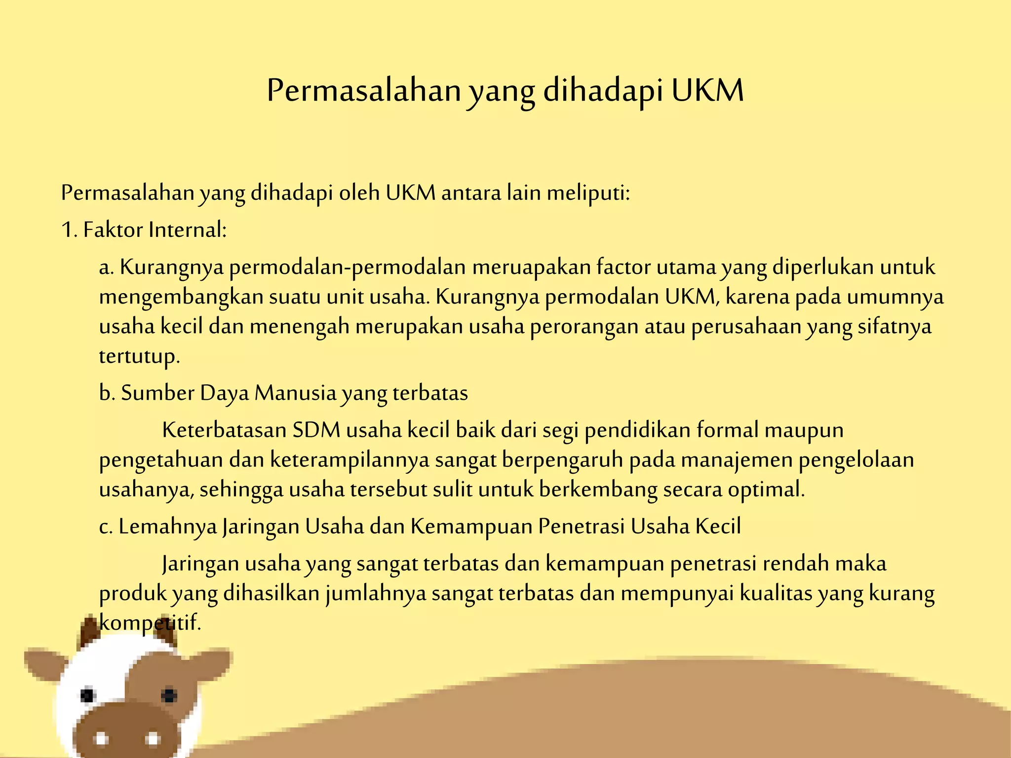 Usaha kecil menengah (ukm) | PPT