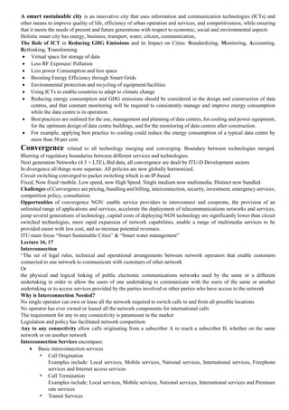 Telecommunications Policies Standards and Regulations Notes | PDF
